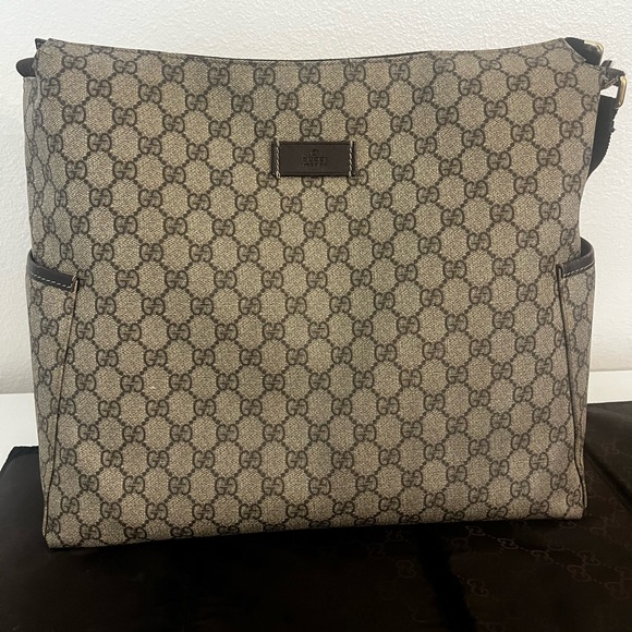 Gucci | Bags | Gucci Diaper Baby Bag Authentic With Changing Mat And ...